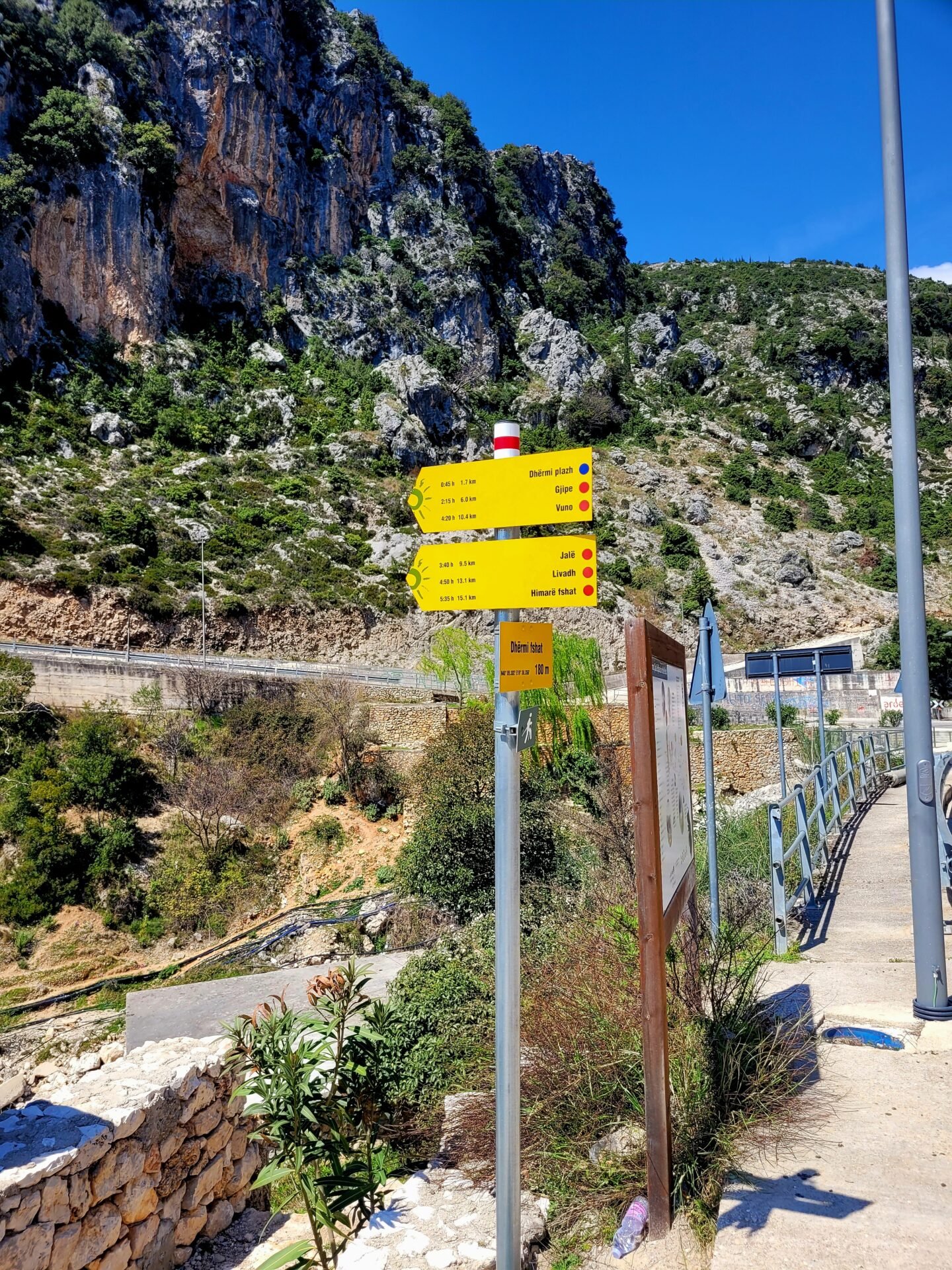 Dhërmi Beach via the Mill Trail
