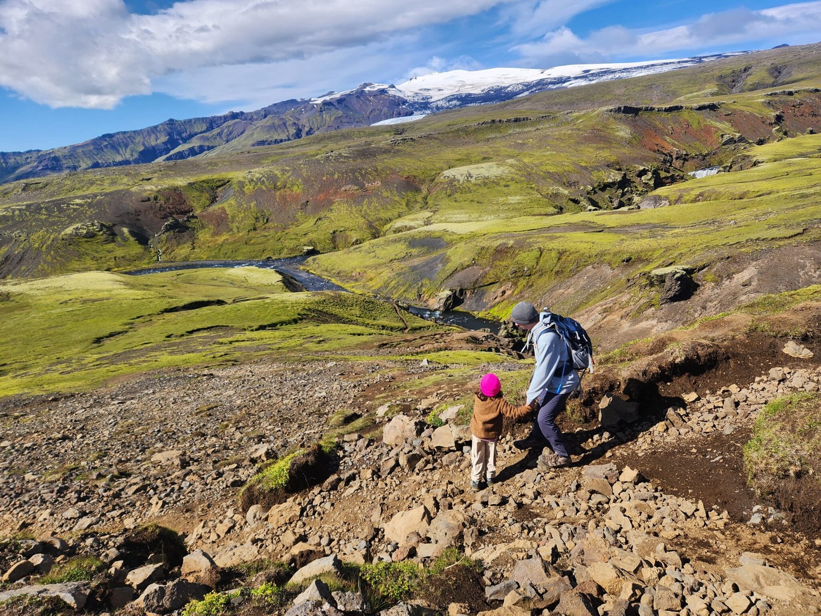 Hiking Skógafoss (via Fimmvörðuháls Trail)